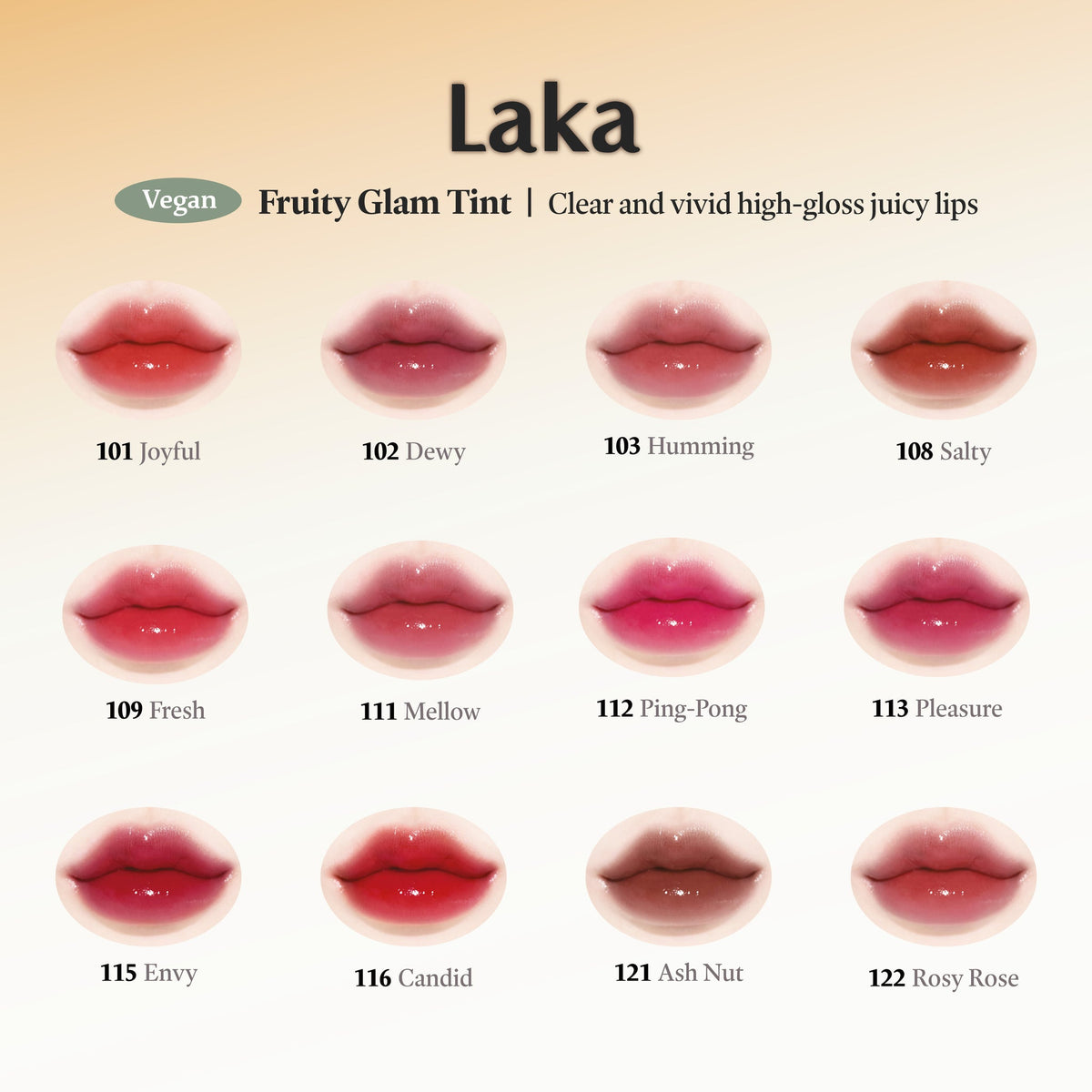 Laka Fruity Glam Tint 121 Ash Nut – NATURE HUB
