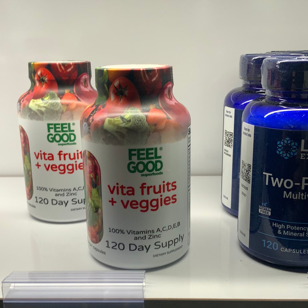 Feel Good Vita fruits + Veggies 120 capsules – NATURE HUB