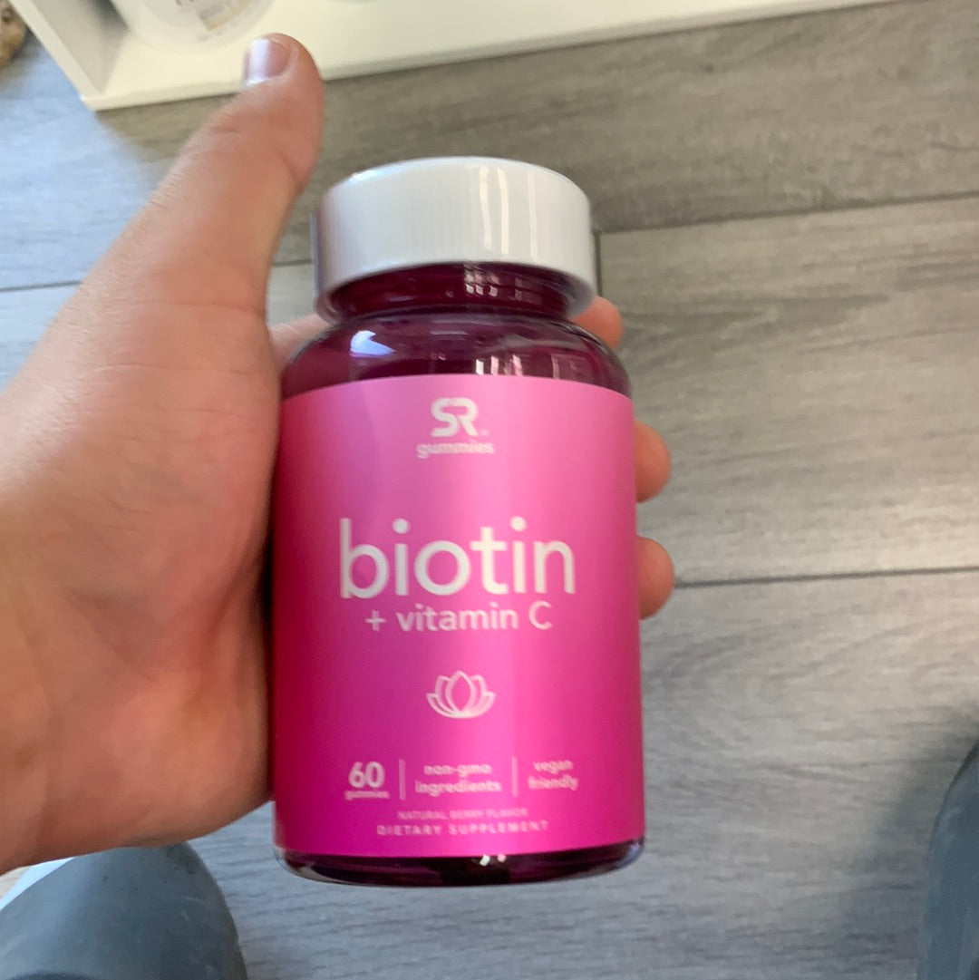 Sports research biotin plus vitamin C 60 gummies – NATURE HUB