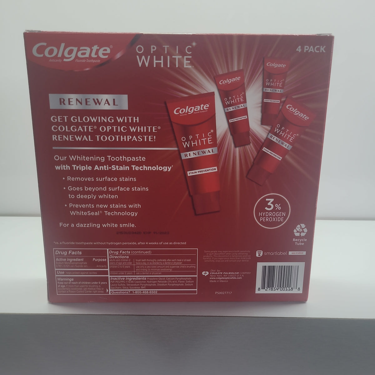 Colgate optic white renewal 4 pack exp.11/23 – NATURE HUB