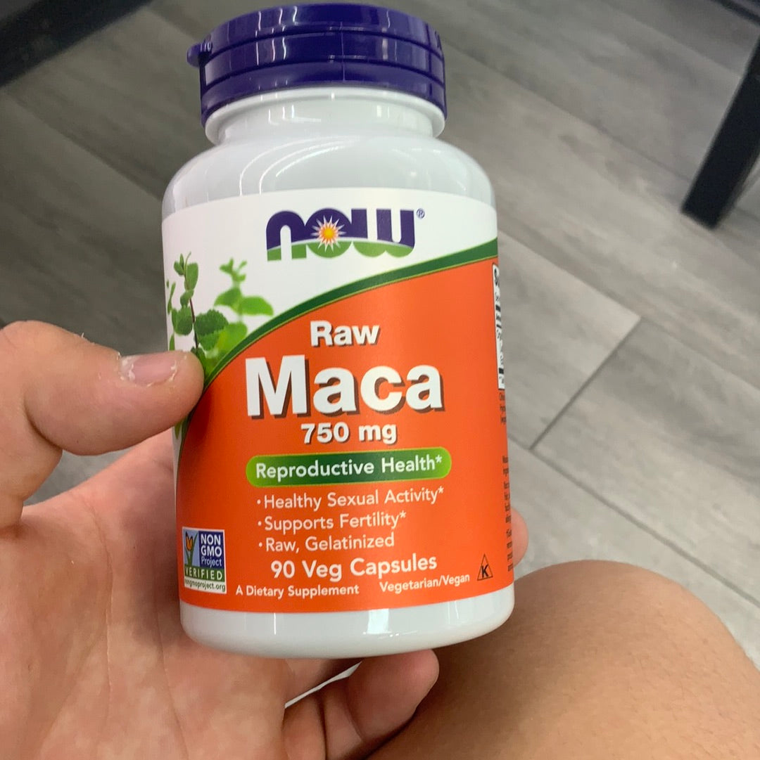 Now foods Maca,raw,750 mg, 90 Veggie capsules – NATURE HUB
