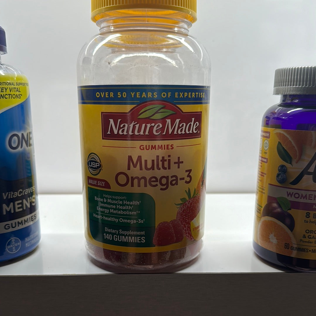 Natures Made Multi, Omega-3, 140 Gummies – NATURE HUB