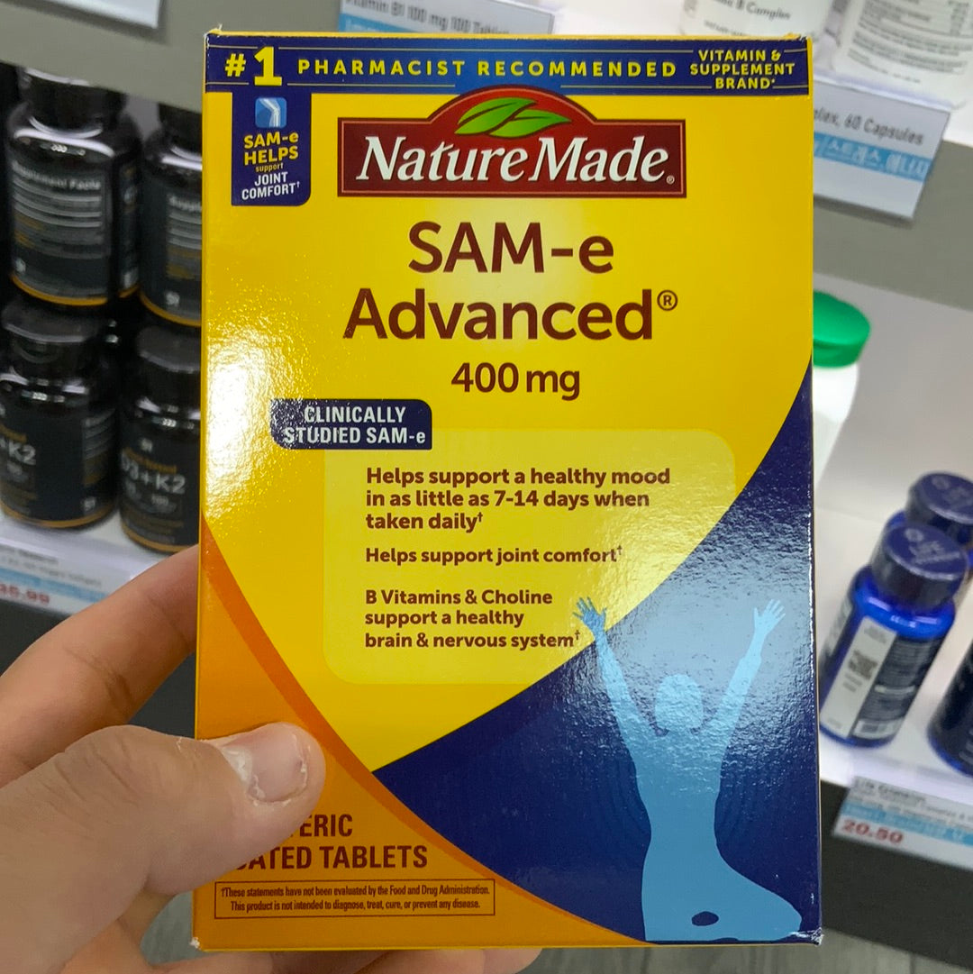 Nature made Sam-e advanced 400 mg,60 tablets – NATURE HUB