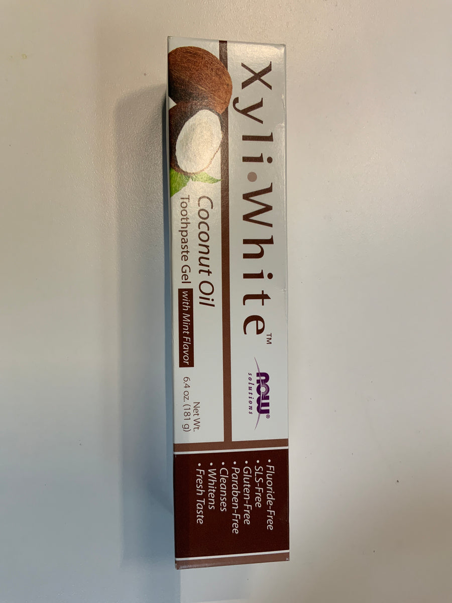 NOW Solution Xyli White Coconut Oil Mint Toothpaste Gel 6.4oz – NATURE HUB