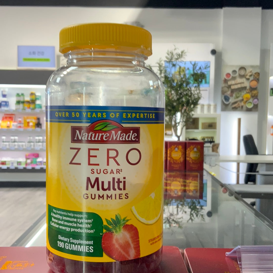 Natures made zero sugar multi gummies 190 count – NATURE HUB